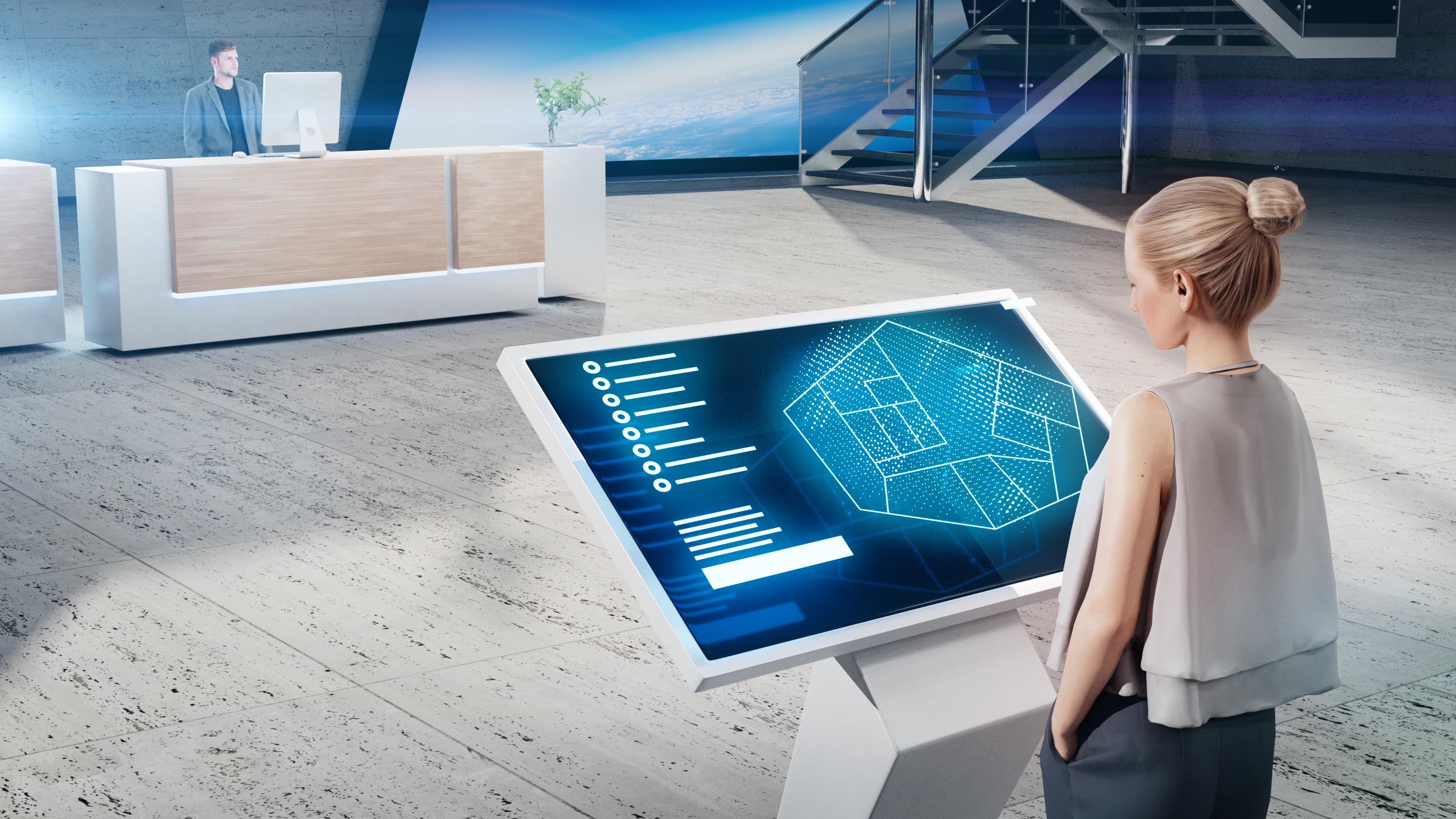 Infoboards für Mitarbeiter – NEXOSPACE | Building Technologies